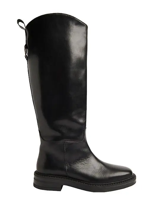 Whistles Leather Knee-high Boots - Black
