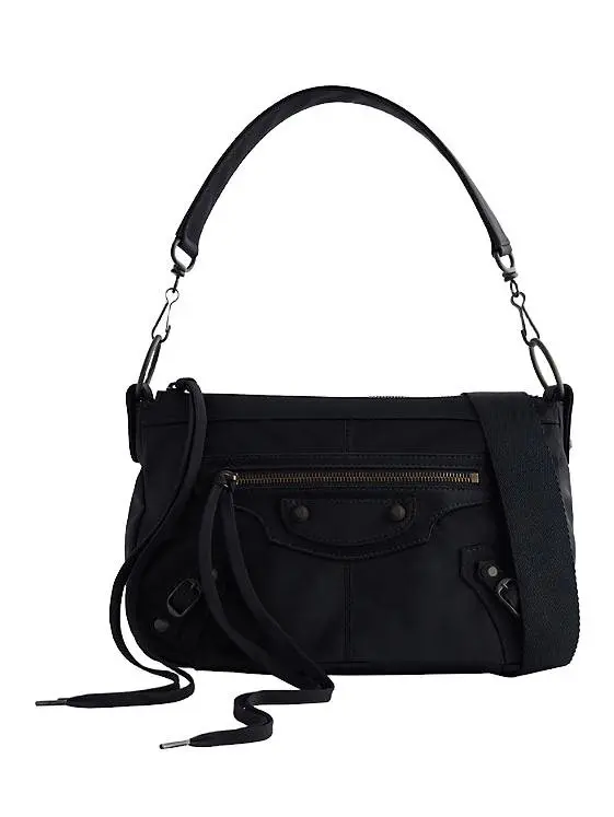 Balenciaga Le City Moto Small Crossbody Bag - Black