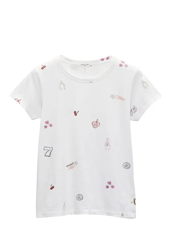 Rag & Bone Graphic Tee - White Mult