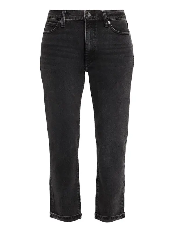 FRAME The Borrowed Straight-leg Jeans - Dkblue