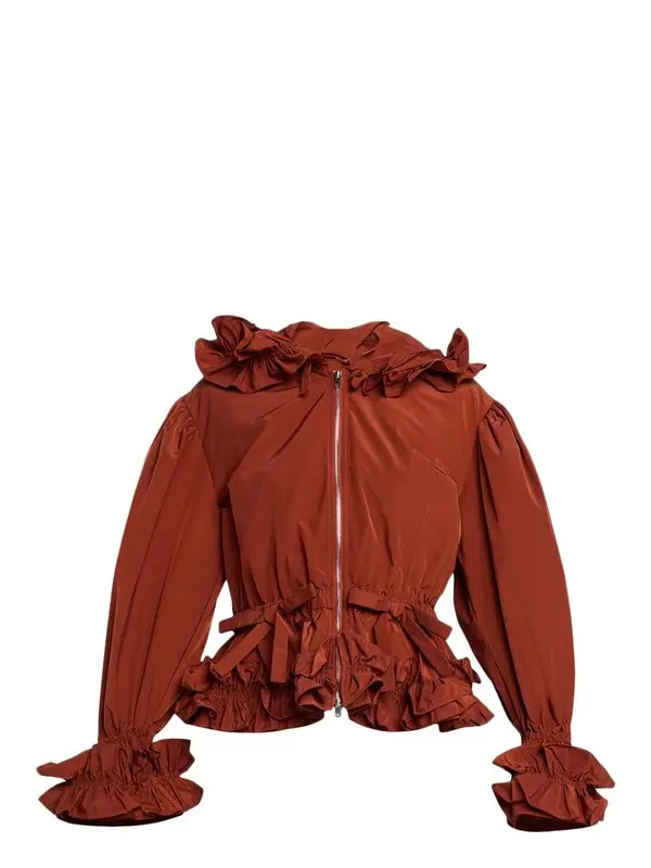 AKNVAS Lovise Taffeta Jacket - Brown