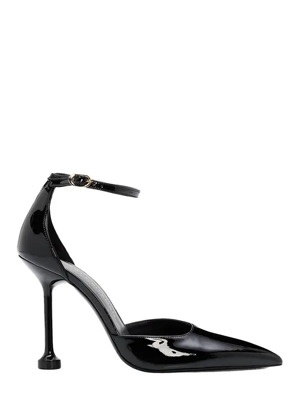 STUART WEITZMAN 100mm Stuartini Patent Leather Pumps - Black