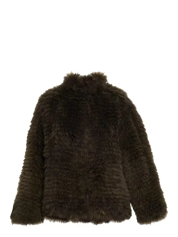 Giorgio Armani Shearling Coat - Dark Brown