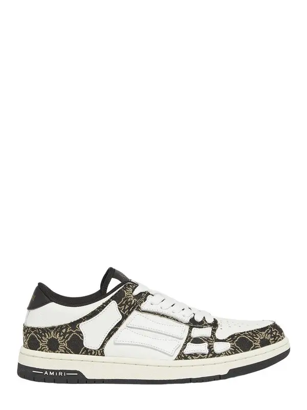 Amiri Skel Low Leather Sneakers - Black