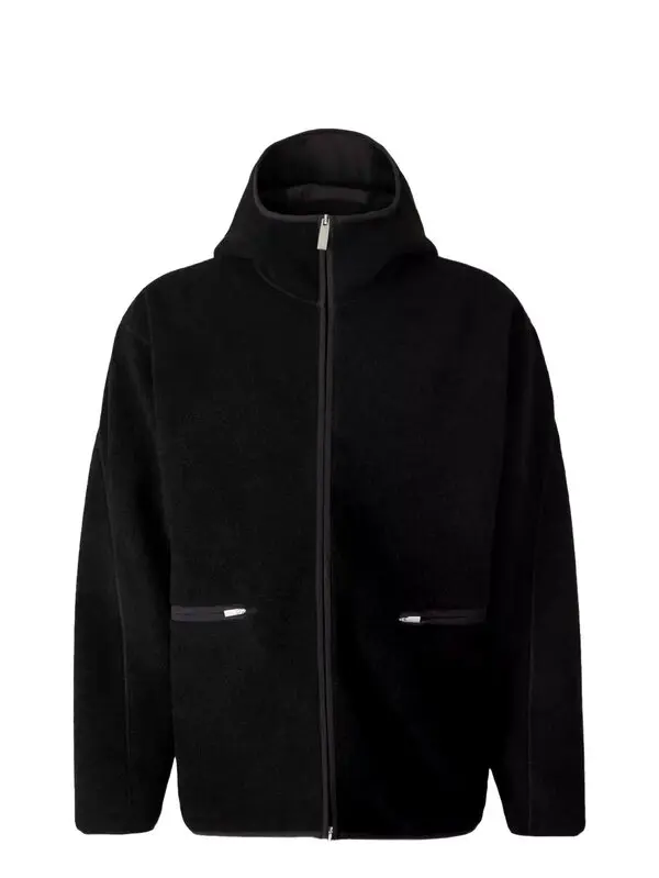 Herno Zip-up Hoodie - Black
