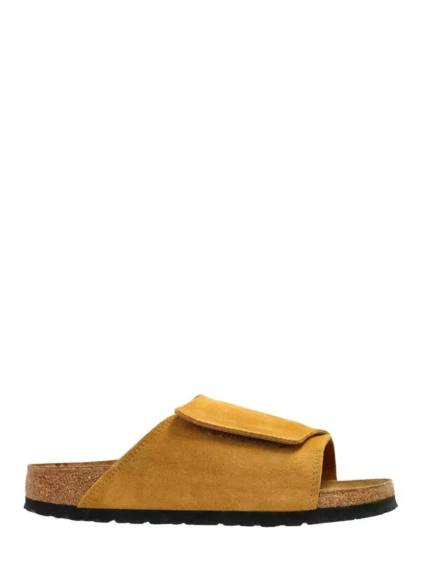 BIRKENSTOCK Suede Flat Sandals - Brown