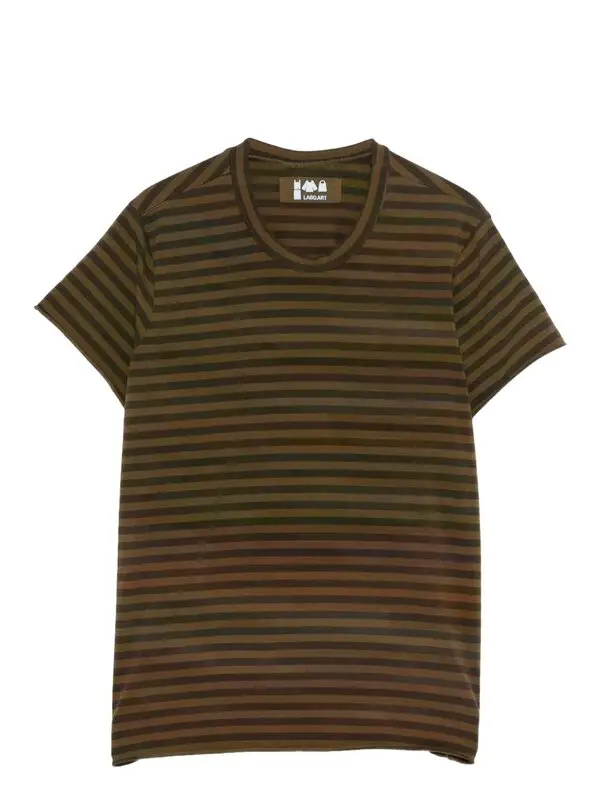 Labo.art Rico Striped Short-sleeve T-shirt - Brown