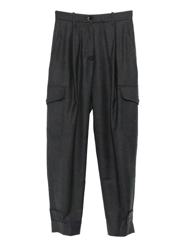 NINE:INTHE:MORNING Sophie Cargo Trousers - Grey