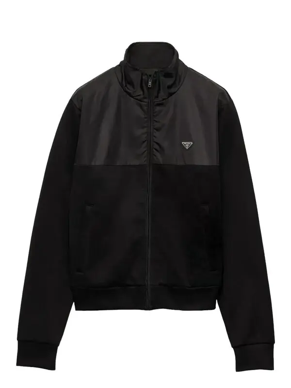 Prada Re-nylon Panelled Jacket - Black
