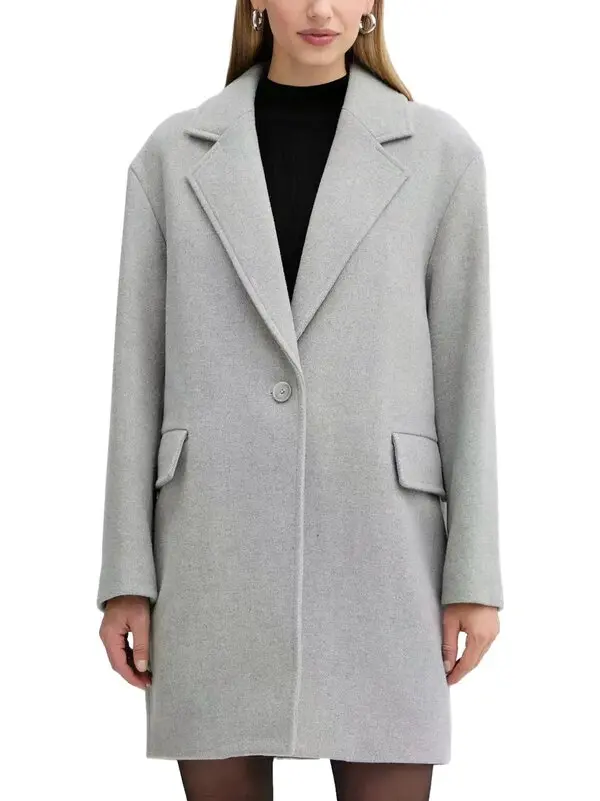 BOSS Calesara Button-fastening Coat - Grey