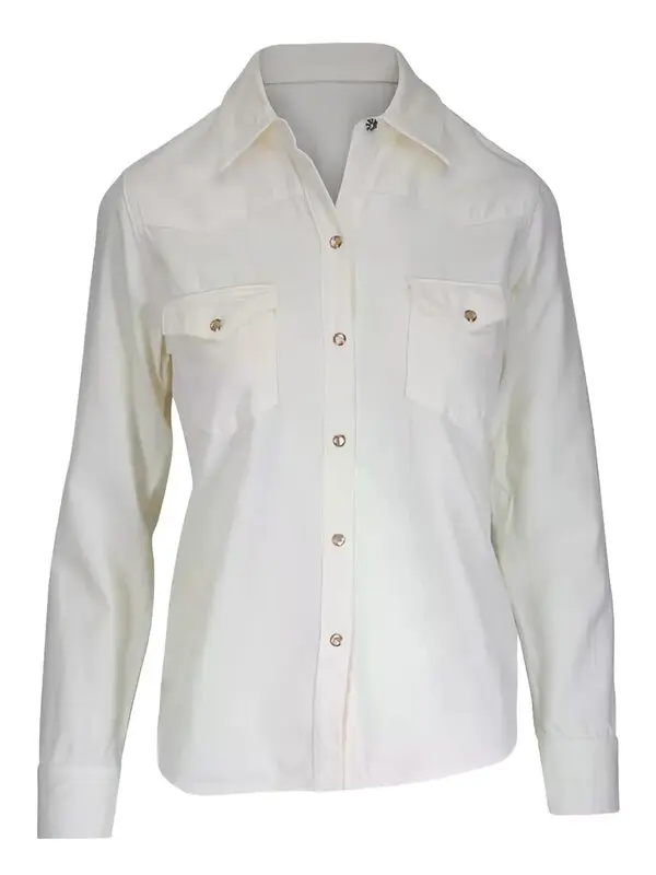 NILI LOTAN Travis Pocket Shirt - Neutrals