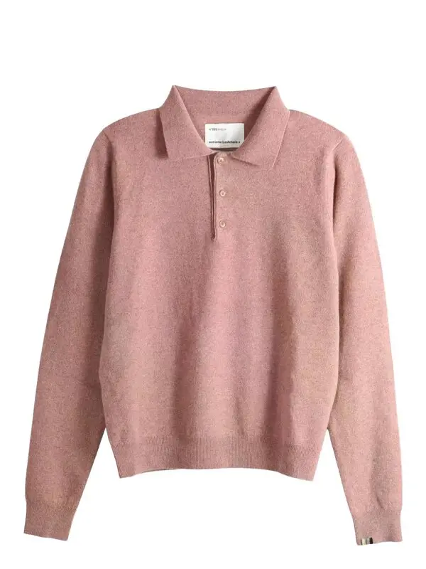 EXTREME CASHMERE X Knitted Polo Shirt - Pink