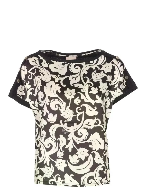 Liu Jo Printed T-shirt - Black