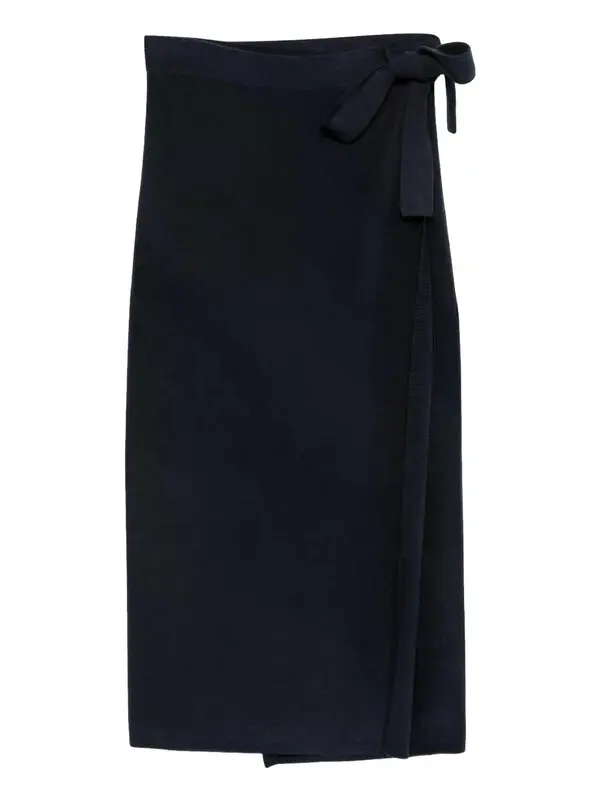 GRAN SASSO Tie-waist Midi Skirt - Blue