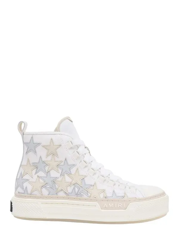 Amiri Stars Court High Sneakers - White