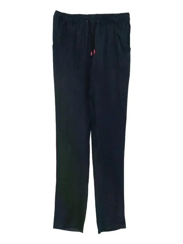 Kiton Drawstring-waist Trousers - Blue