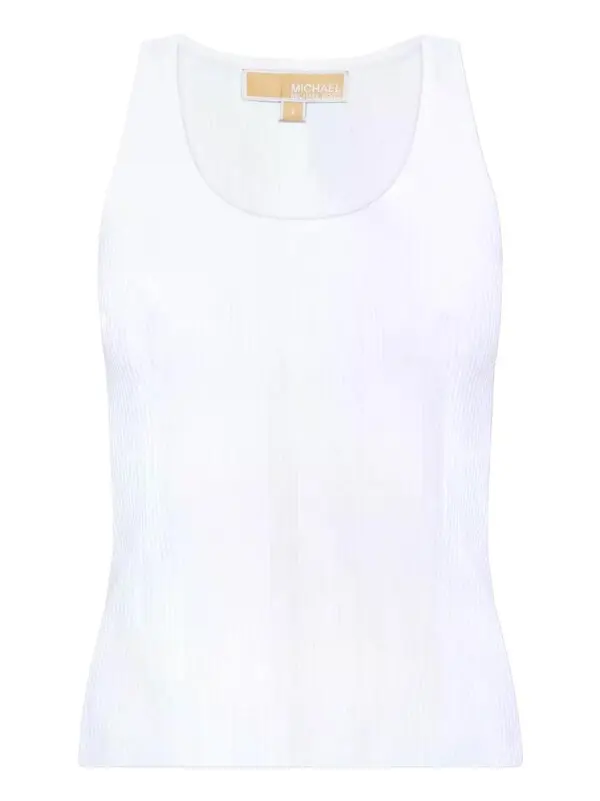 Michael Kors Ribbed Tank Top - White