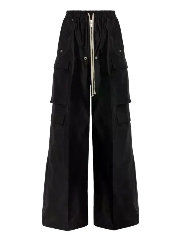 Rick Owens Drawstring Wide Leg Trousers - Black
