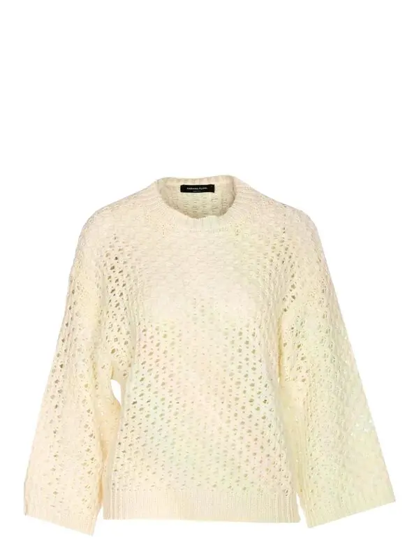 Fabiana Filippi Sequin-detail Crew-neck Sweater - Neutrals