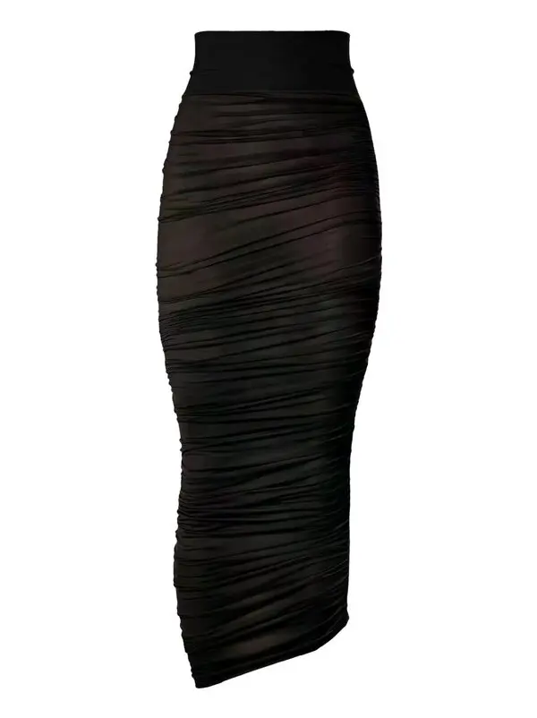 Wolford Drape Midi Skirt - Black