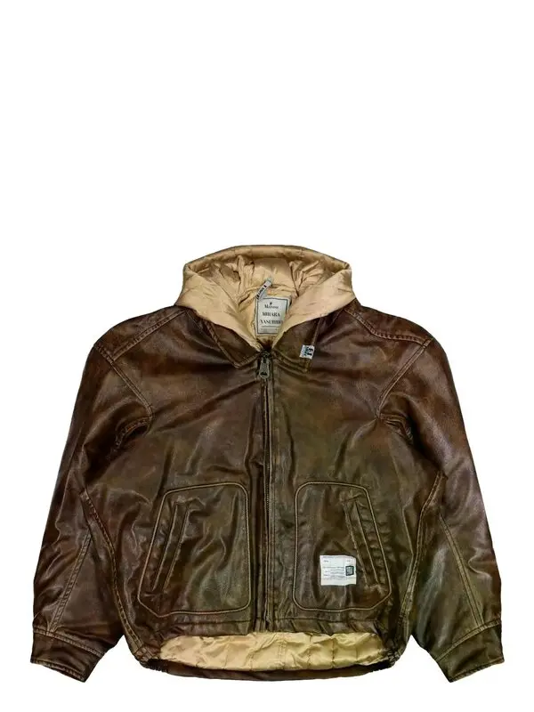 Mihara Yasuhiro Hooded Zip Jacket - Brown