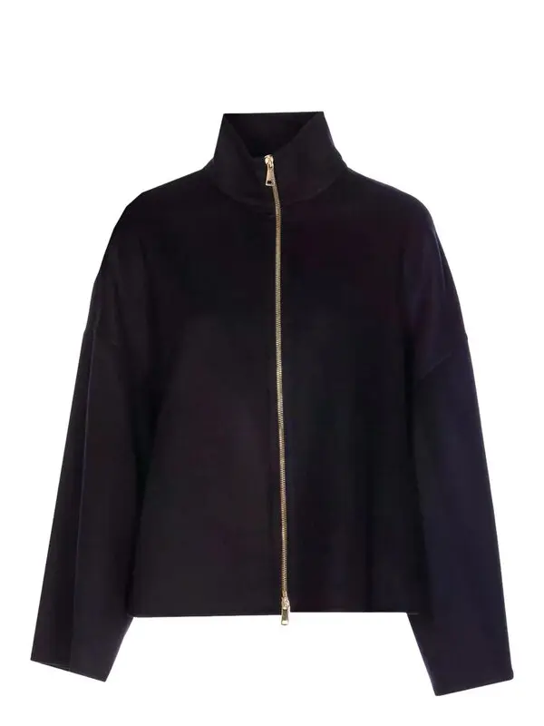 Fabiana Filippi Zip-front High-neck Jacket - Black