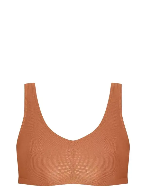LYGIA & NANNY Bio Textured Sports Bra - Brown