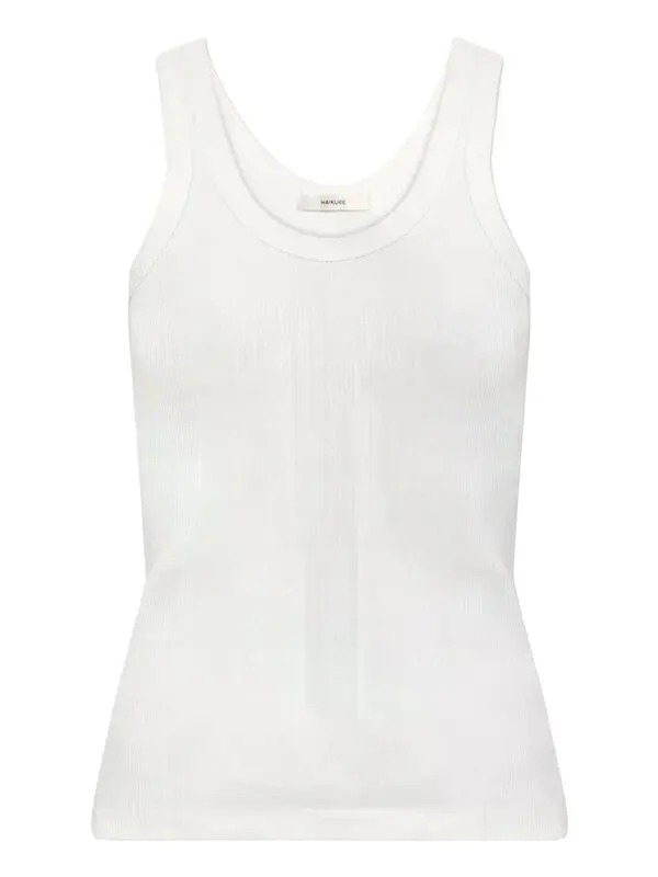 HAIKURE Ribbed Tank Top - White