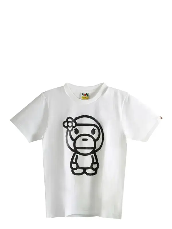 A BATHING APE Flower Ape T-shirt - White