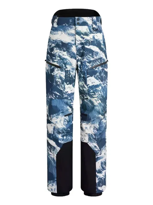 Fusalp Adjustable Mountain-print Ski Bottoms - Blue