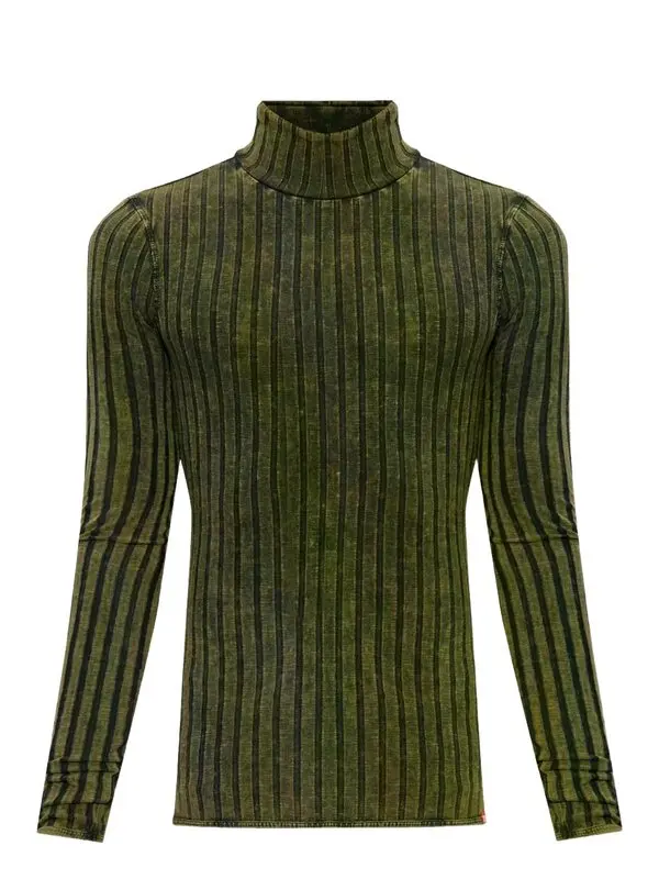 Diesel T-hansy Ribbed Roll-neck Sweater - Green