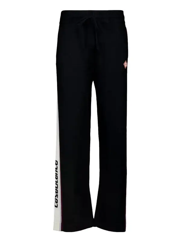 Casablanca Striped Trousers - Black