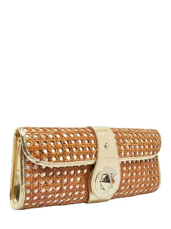 Kate Spade New York Stud-detail Clutch Bag - Brown