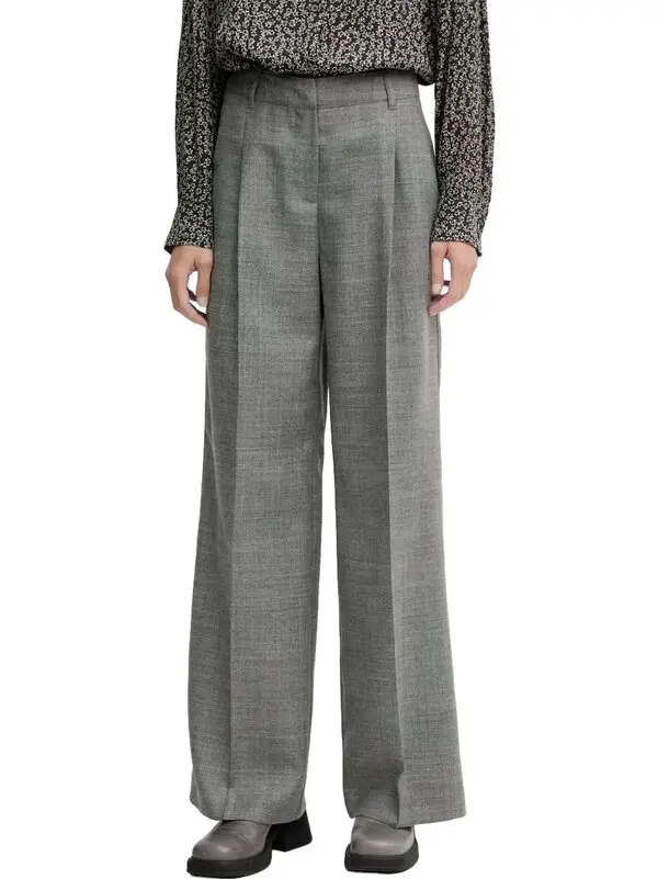 Marc O'polo Wide-leg Trousers - Grey