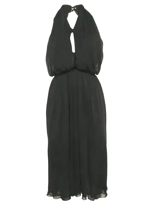 Gucci Halterneck Midi Dress - Black