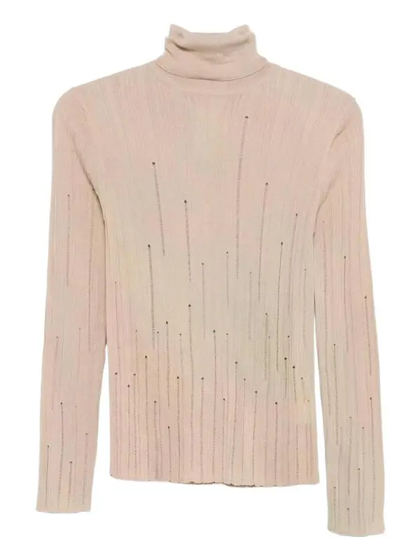 RAME Roll-neck Fitted Sweater - Neutrals