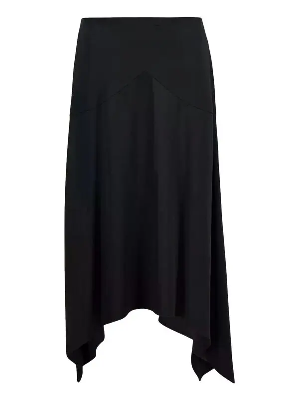Stella McCartney Satin Midi Skirt - Black
