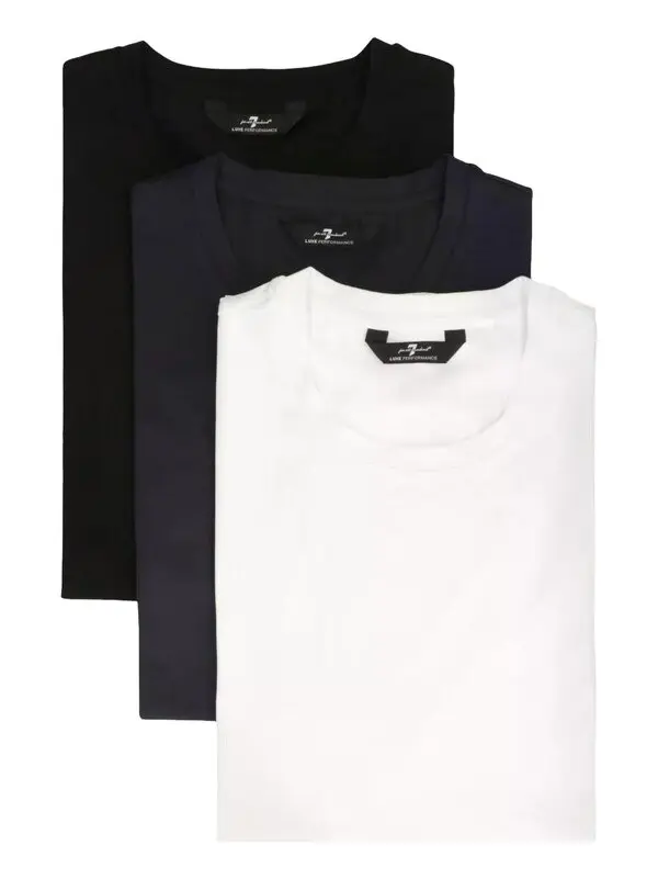 7 For All Mankind Crew-neck T-shirt - Black