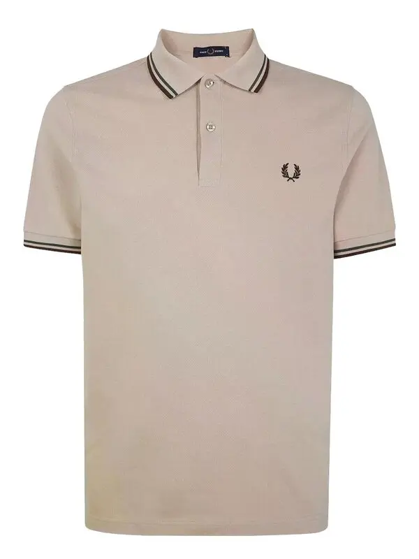 Fred Perry Laurel-wreath Tipped Polo Shirt - Neutrals