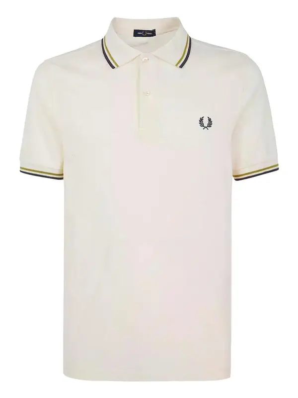 Fred Perry Contrast-trim Polo Shirt - Neutrals