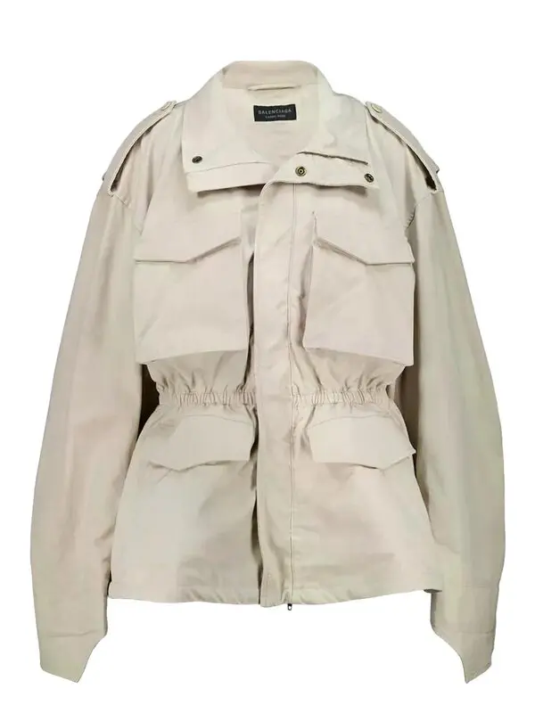 Balenciaga Hourglass Pocket Parka - Neutrals