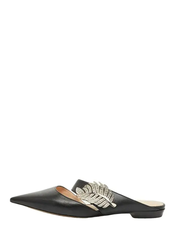 NICHOLAS KIRKWOOD Crystal-embellished Mules - Black