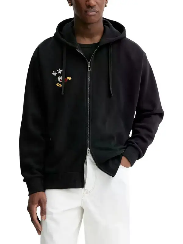 Desigual Mickey Mouse™ Zip-up Hoodie - Black
