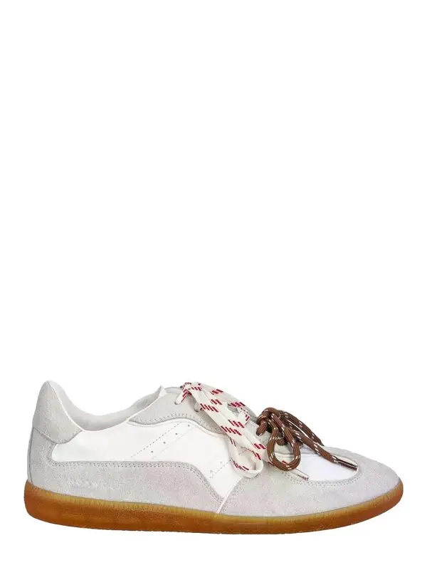 NOKWOL August Two-tone Lace-up Sneakers - White