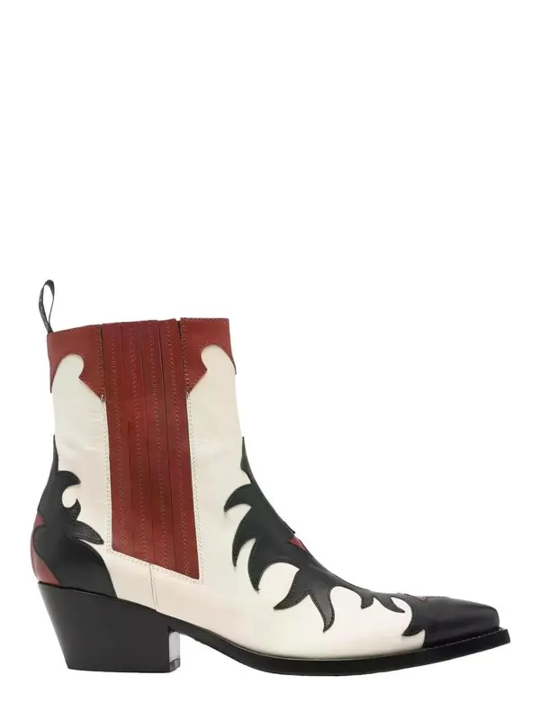Sartore Panelled Boots - White