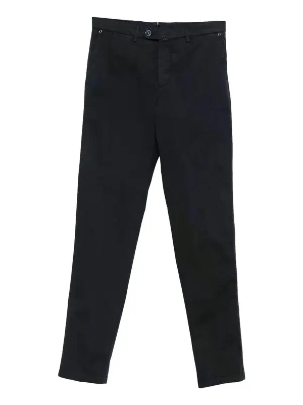 Kiton Belt Loops Trousers - Blue