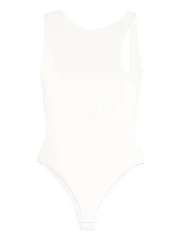 A.M.G. Racerback Bodysuit - White