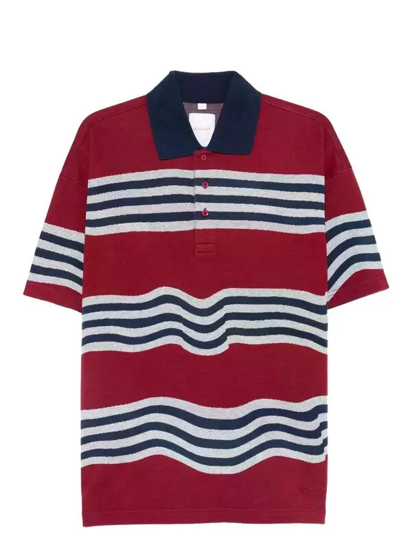 NAPAPIJRI Striped Polo Shirt - Red