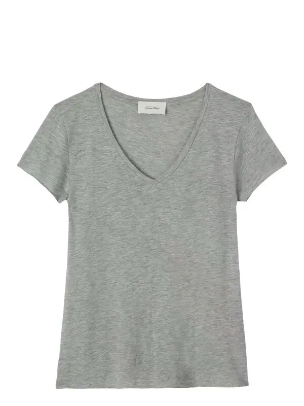 American Vintage V-neck T-shirt - Grey