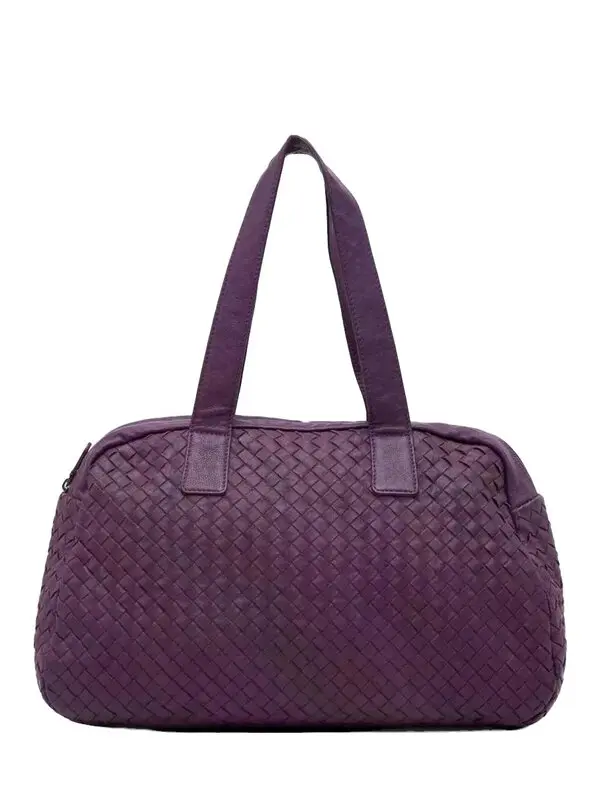 Bottega Veneta Nappa Intrecciato Shoulder Bag - Purple